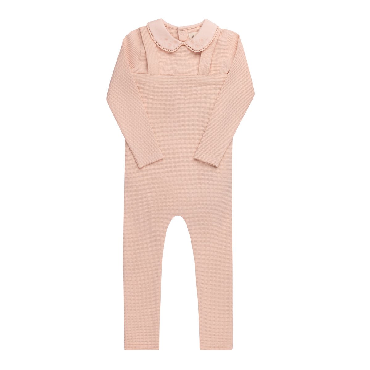 Ely's & Co Embroidered Collar Collection Two Piece Overall Set - Pink ...