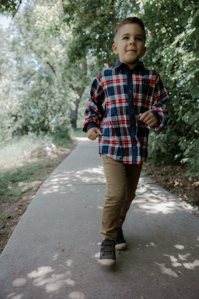 Retro Kid Miles Boy Plaid Shirt - Plaid – Moonlight