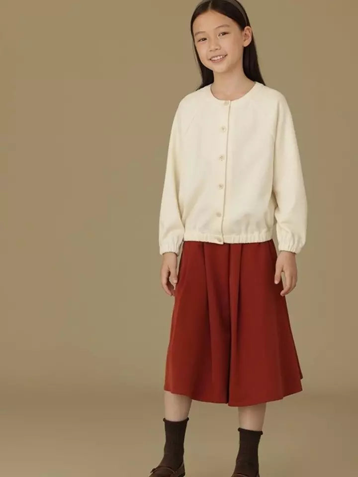 Round Cardigan- Ivory – Moonlight