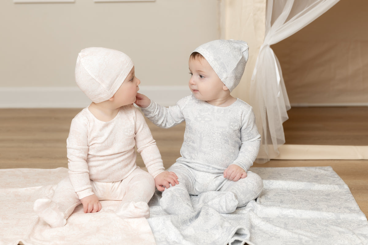 Bee & Dee Botanical Layette Set - Crisp Blue – Moonlight