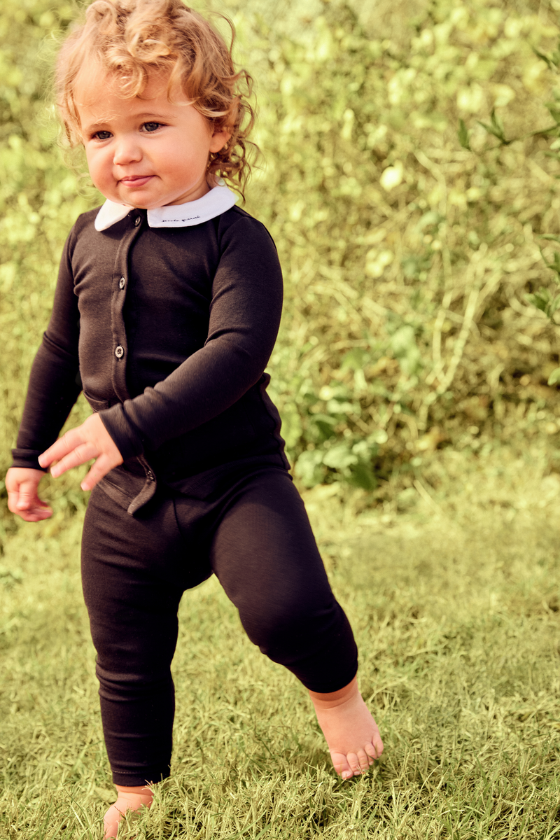 Little Parni Collar Cardigan Set K532 - Black – Moonlight