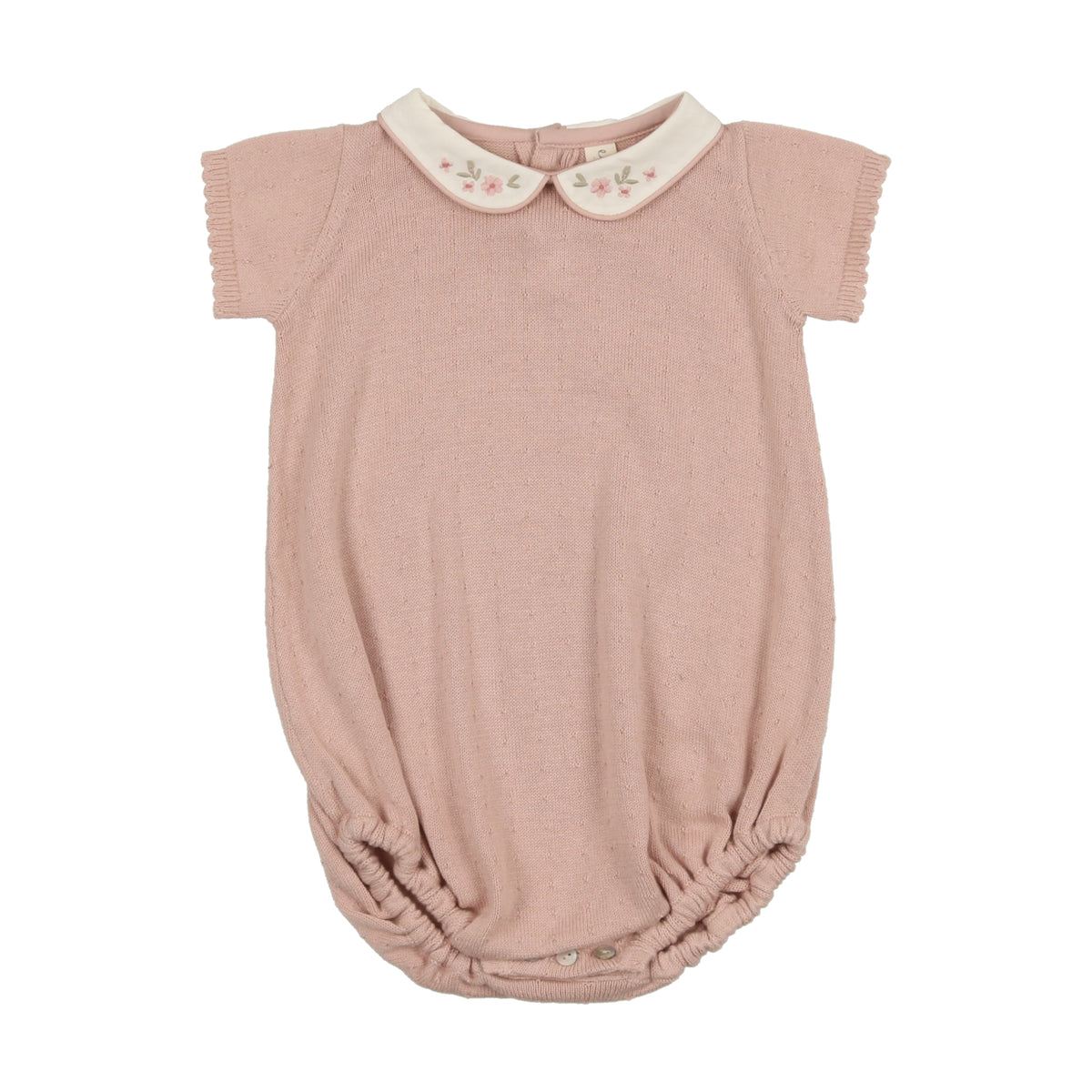 Lil Leg Dotted Knit Romper - Pink – Moonlight