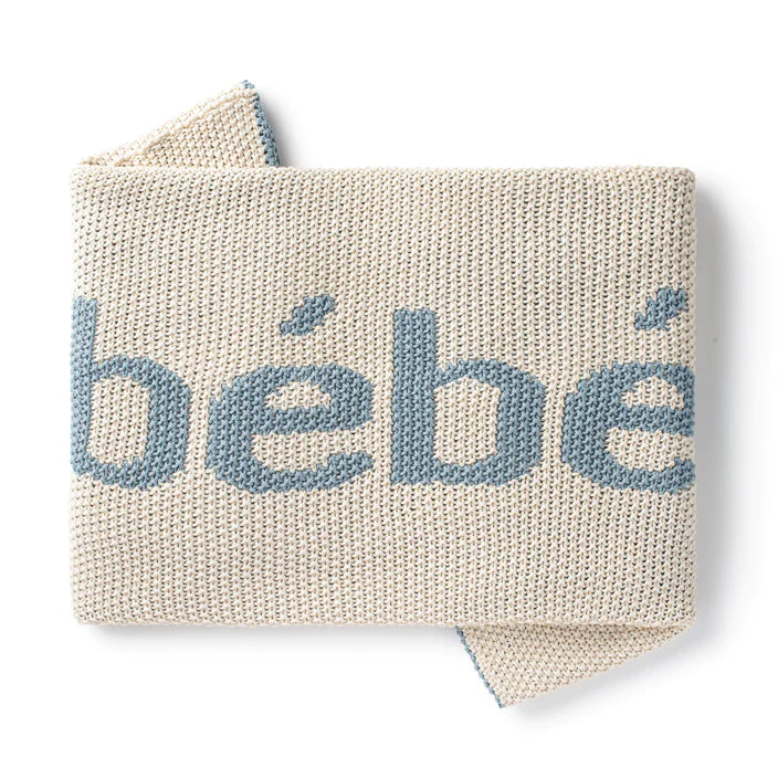 Domani Home Knit Bebe Blanket Blue – Moonlight