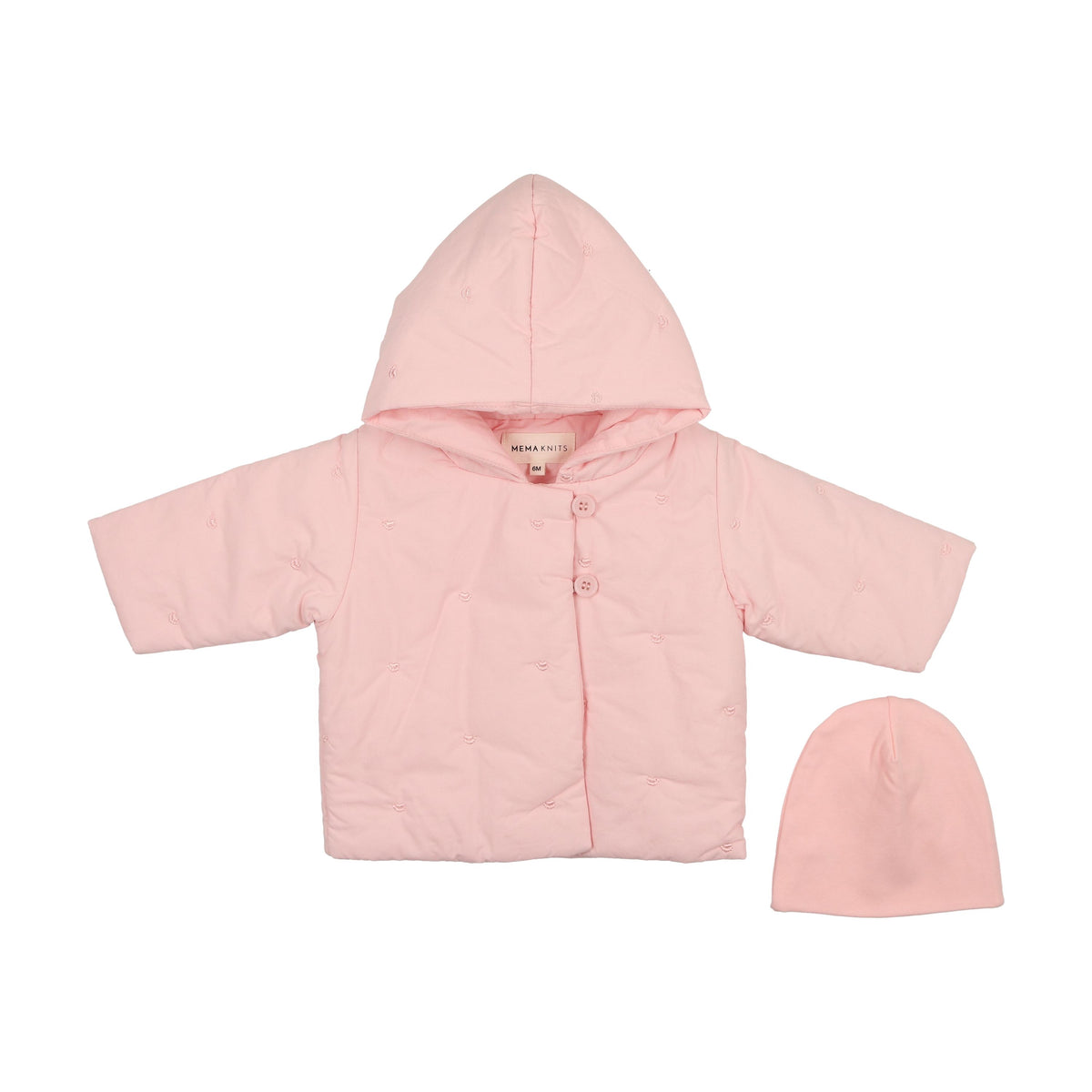 Mema Quilted Jacket & Beanie - Peach Dust – Moonlight