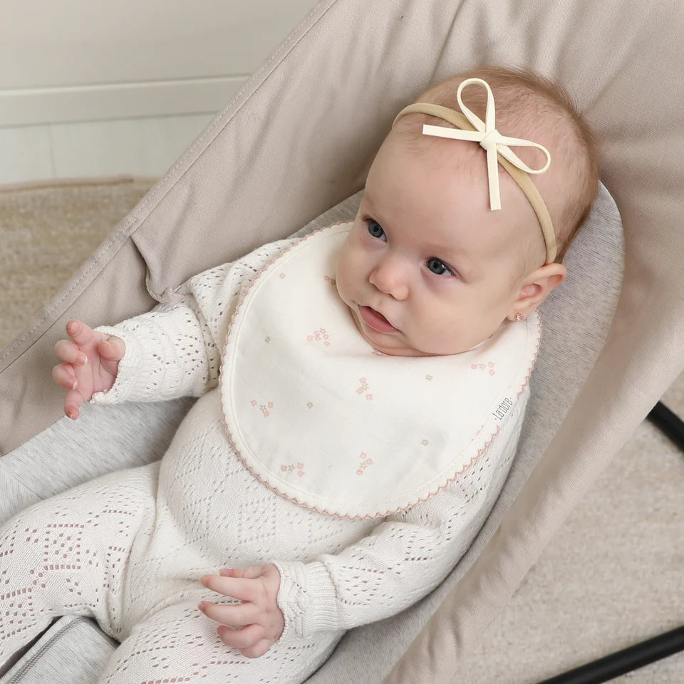 Adora Bibs - Mini Flower Blush – Moonlight