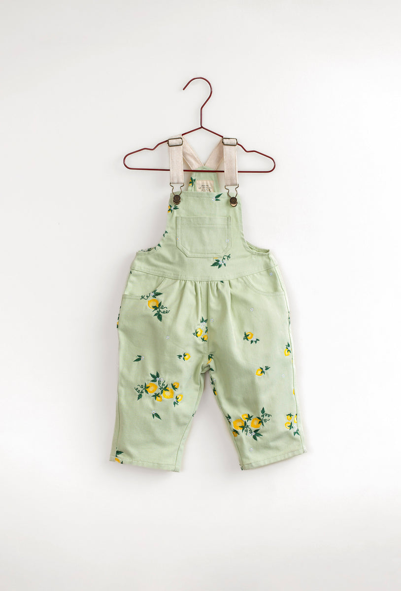 Please Mom Mint Lemon Overalls – Moonlight