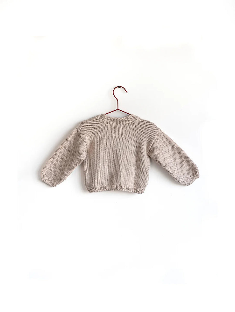 Please Mom Almond Knitted Sweater – Moonlight