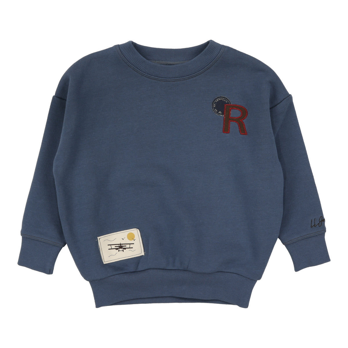 Lil Legs Patch Sweatshirt - Off Blue – Moonlight