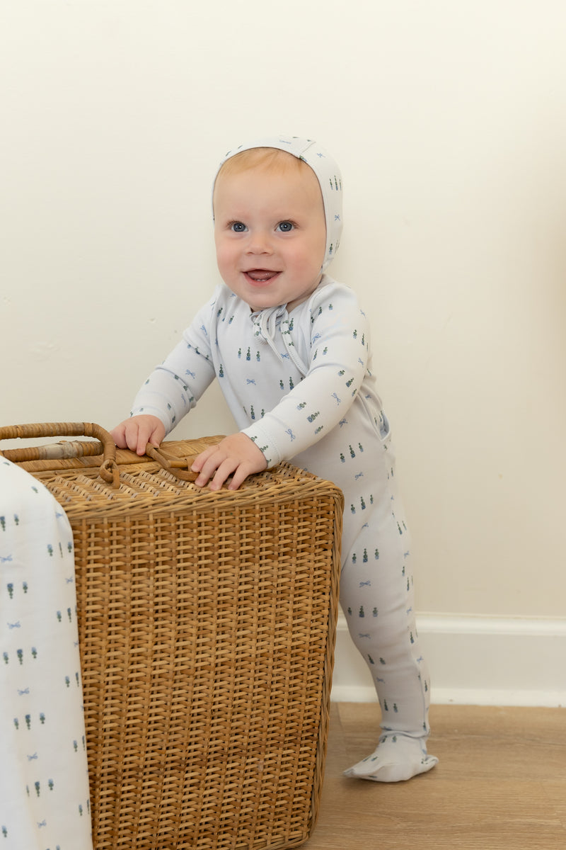 Bee & Dee Topiaries And Bows Layette Set - Blue Cloud – Moonlight