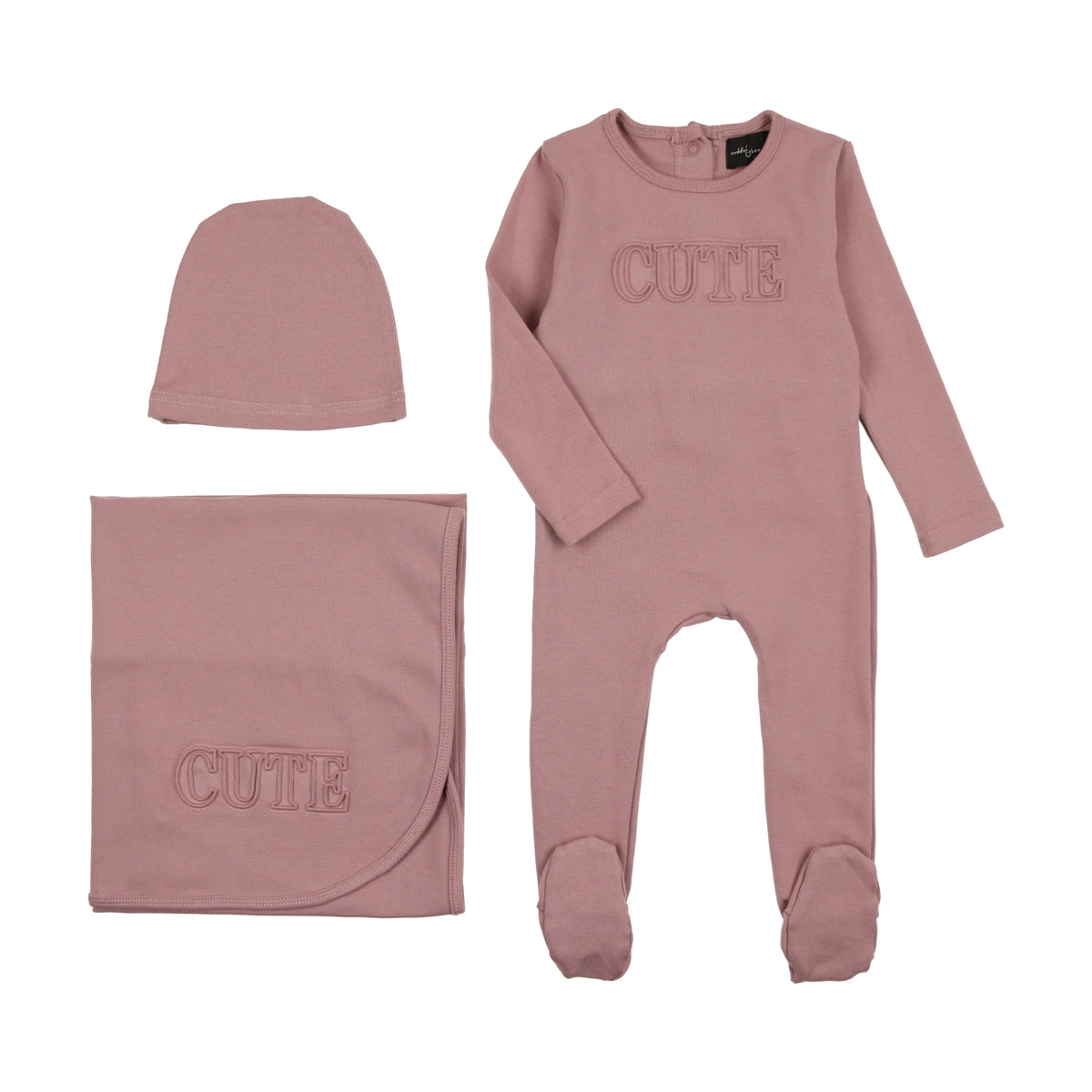 Cuddle & Coo CUTE 3PCS - Mauve – Moonlight