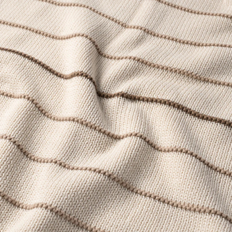 Domani Home Bande Blanket Linen – Moonlight