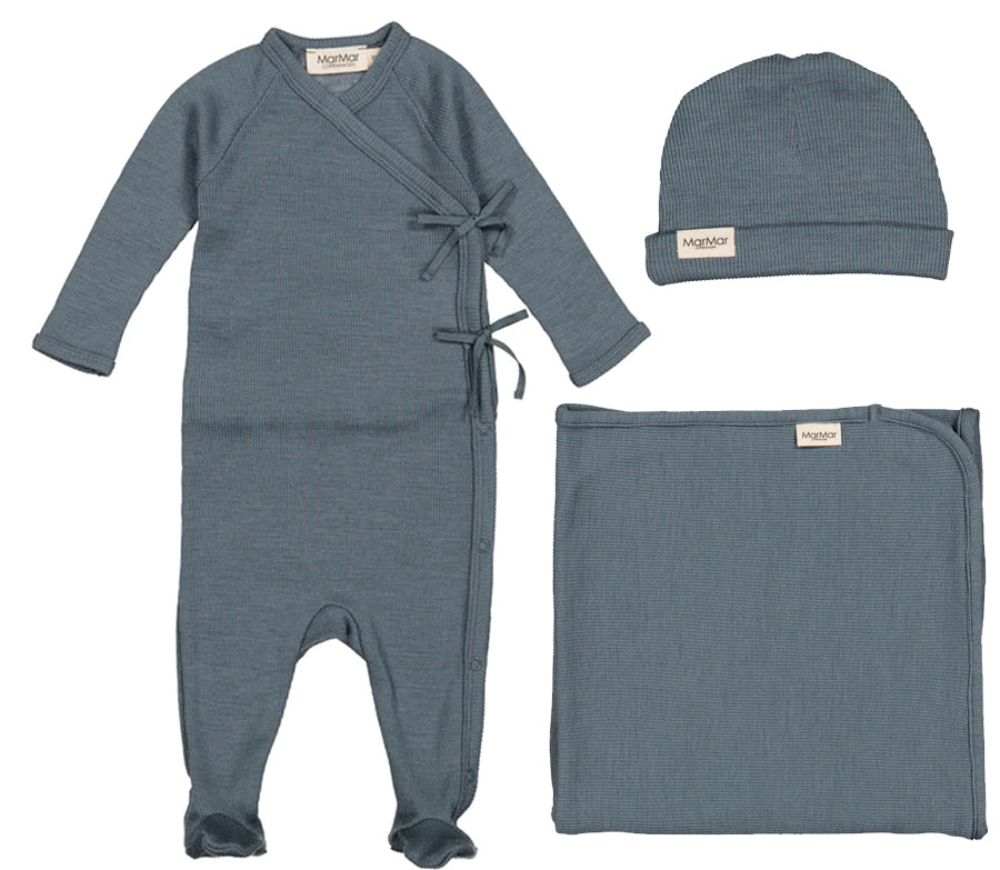 Marmar Wool Rib 3Pc Set - Stormy Blue – Moonlight