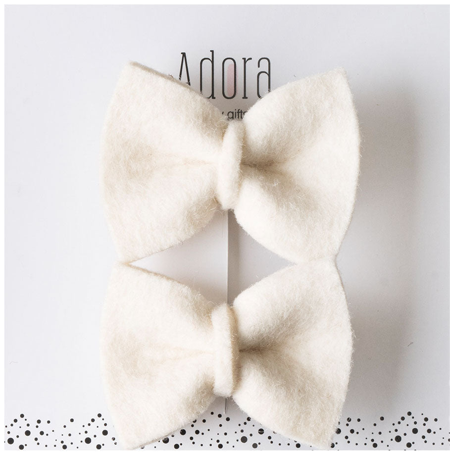 Adora Wool Bow Sets – Moonlight